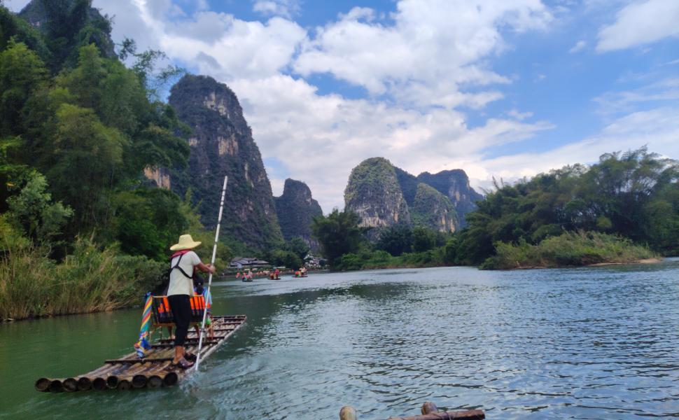 Yulong River Bamboo Rafting | www.afunadventure.com